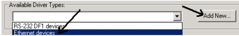 Configuring the RSLinx Ethernet Driver, and verifying communication.