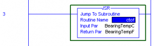 How to pass parameters to subroutines in the ControlLogix processor.