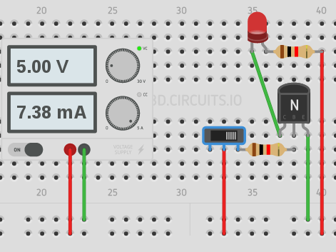 The meaning, use, and wiring diagram for a transistor.