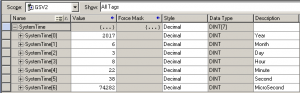 ControlLogix GSV command (WallClockTime) -- System Time