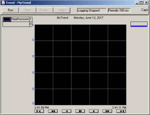 Setting up and adjusting a trend chart in Studio 5000