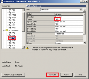 Using Motion Direct Commands in the ControlLogix processor