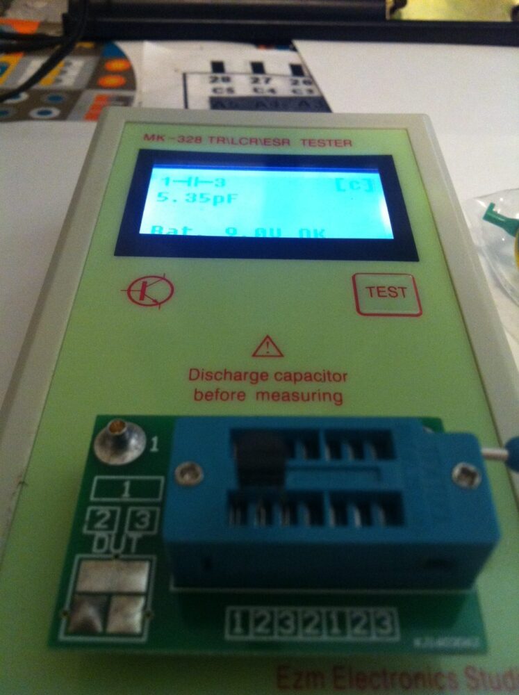 Review of the MK-328 ESR, Transistor tester, and pinout finder.