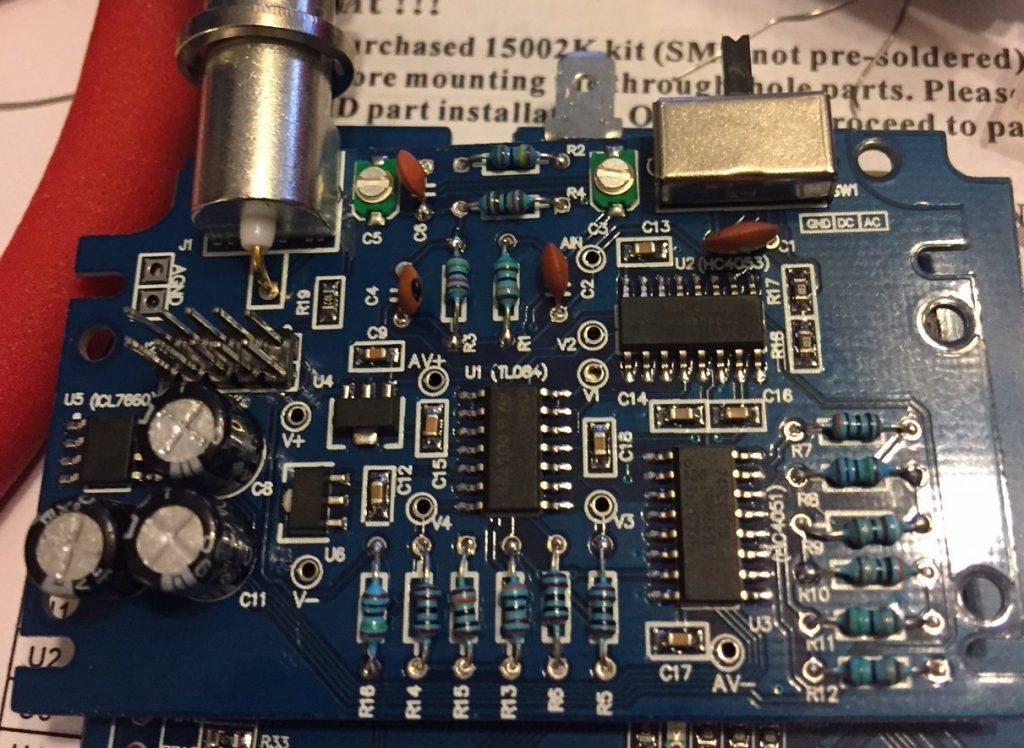DSO150 Oscilloscope -- Overview of assembly, and review of operation.