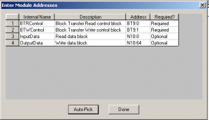 Configuration and setup of PLC-5 Block Transfer Instructions