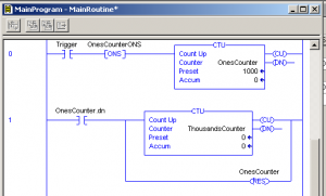 Cascading Counters in the ControlLogix processor