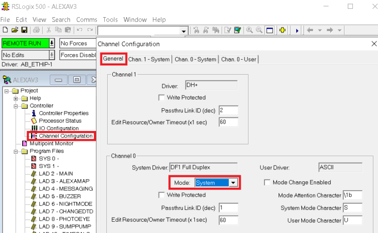 RS232 to DH+ Passthru (Using the SLC 5/04) - Bryce Automation
