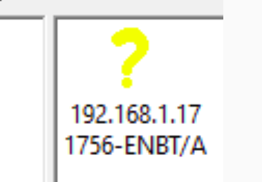 ResolveYellow Question Mark in RSLinx - Bryce Automation
