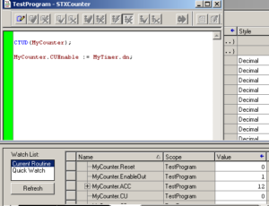 Structured Text Counter (CTUD) - Bryce Automation
